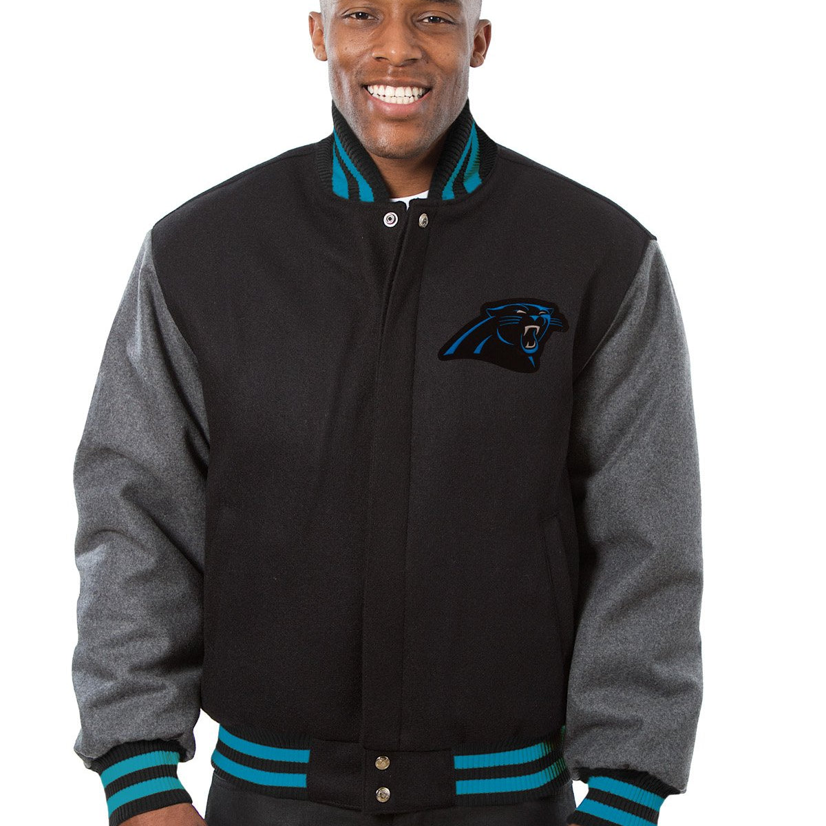 Carolina Panthers Embroidered Wool Jacket – Retired NFL Players ...